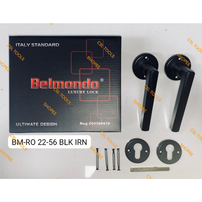 Jual Handle Pintu Pisah Stainless HITAM BELMONDO / Kunci Pisah Model ...
