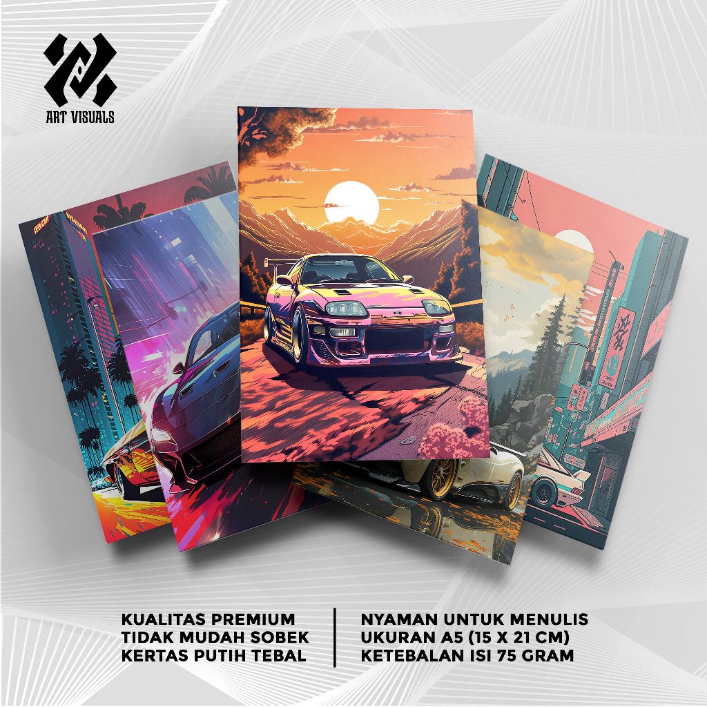 Jual Buku Tulis Custom Tema Sports Otomotif Mobil JDM Terlengkap ...