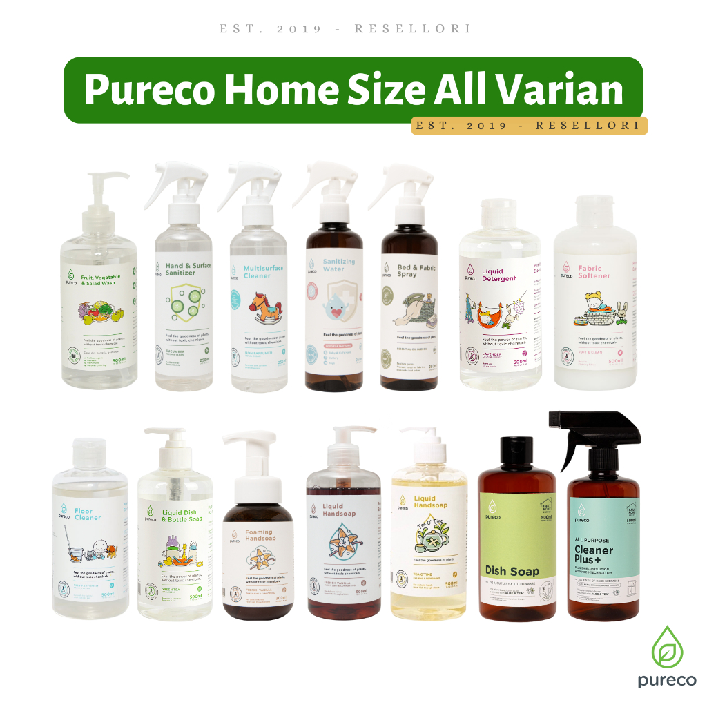Jual Pureco Home Size : Floor Cleaner | Softener | Bottle Soap | Detergent | Multisurface ...