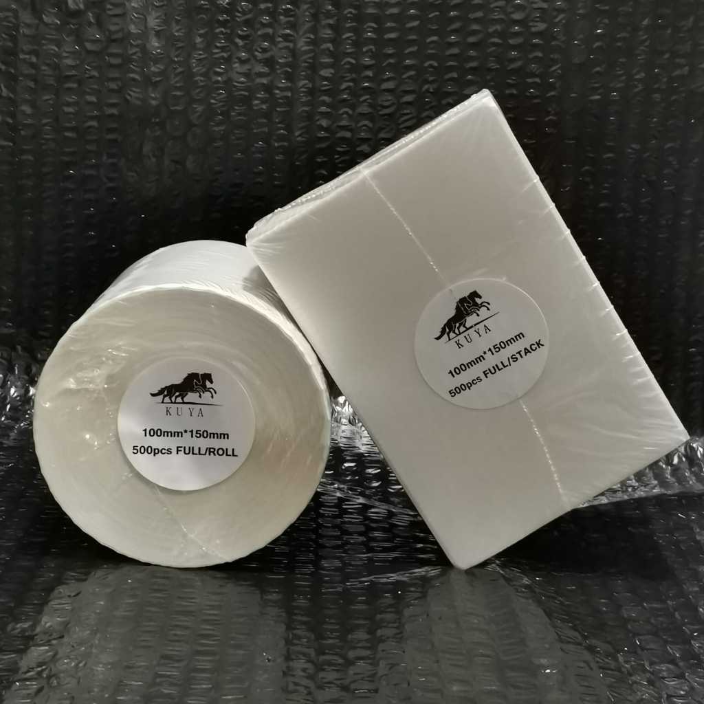 Jual Kertas Thermal 100x150 500 Pcs KUYA (Roll/Lipat) | Shopee Indonesia