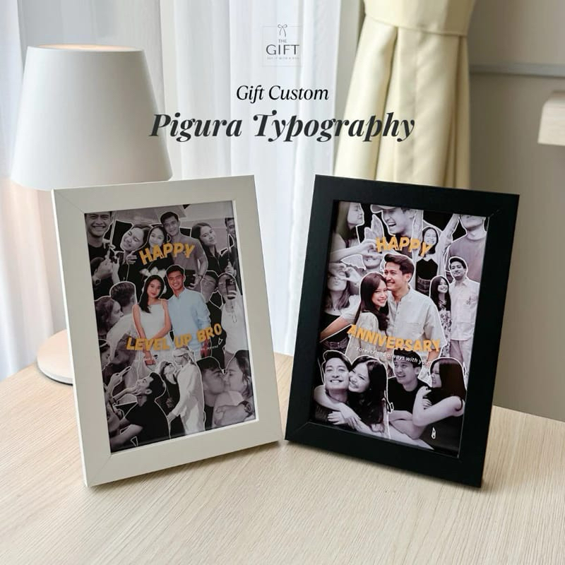 Jual WORDGIFT PIGURA TYPOGRAPHY 5R | Bingkai Custom Aesthetic | Kado ...