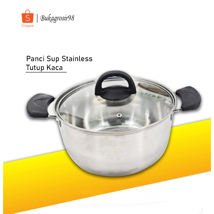 Jual Panci Sop Stainless Soup Pot Panci sup Stainless 24cm | Shopee ...