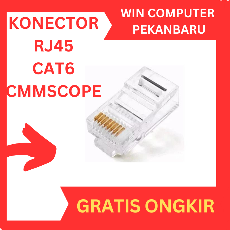 Jual Modular Jack RJ45 Cat 6 AMP COMMSCOPE / Modular Jack Cat6 RJ45 UTP ...