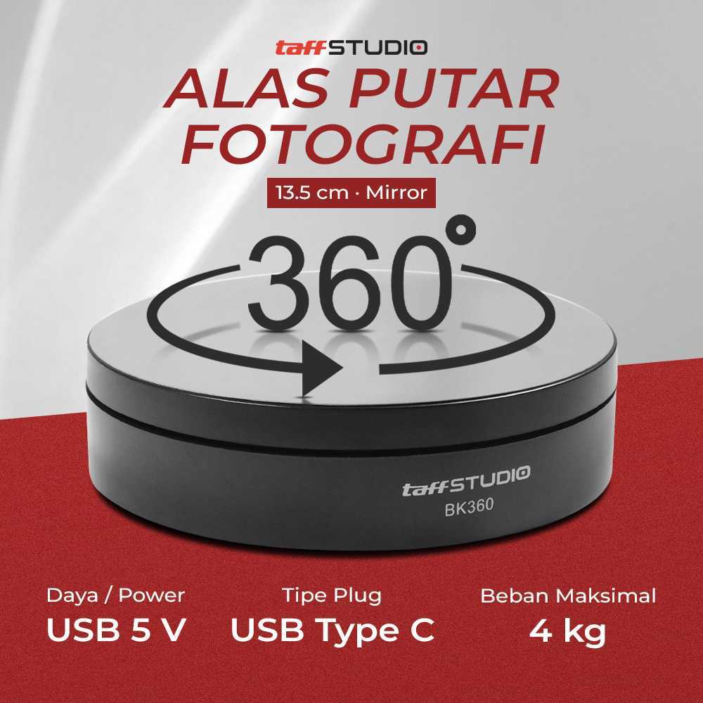 Jual APEN Alas Putar Fotografi Rotating Alat Pemutar Display Stand Base ...