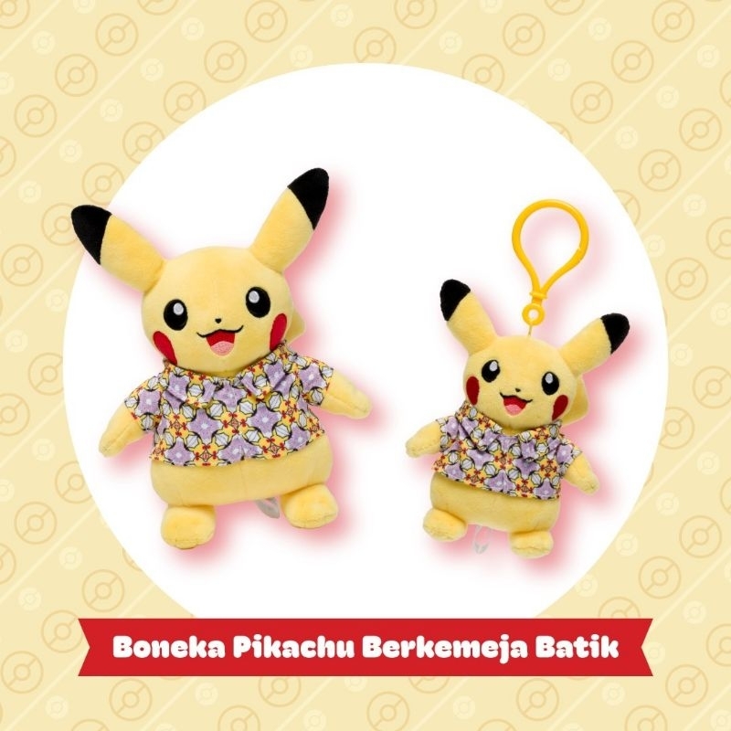 Jual PIKACHU'S INDONESIA JOURNEY Boneka Pokemon Pikachu Berkemeja Batik Flower Pikachu | Shopee ...