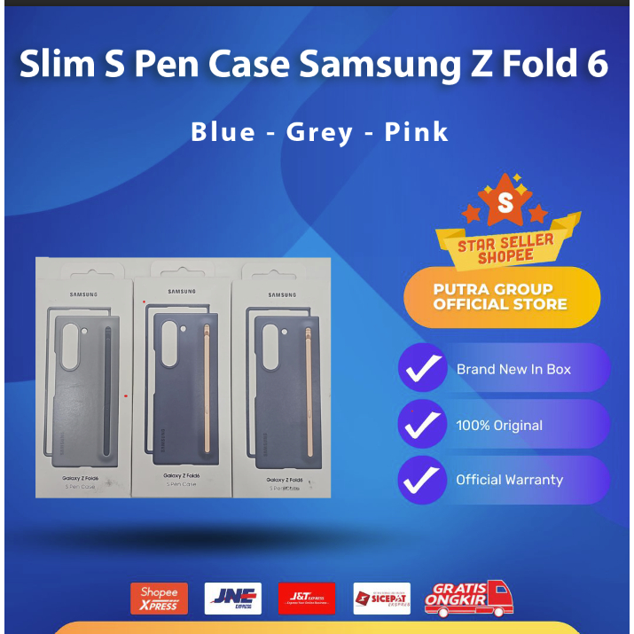 Jual (RESMI) Samsung Galaxy Z Fold 6 Fold6 Slim S Pen Case Casing ...