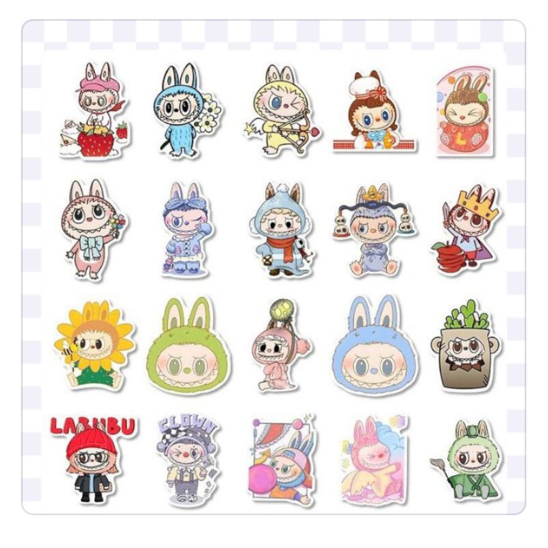 Jual stiker lucu viral labubu isi 20pcs | Shopee Indonesia