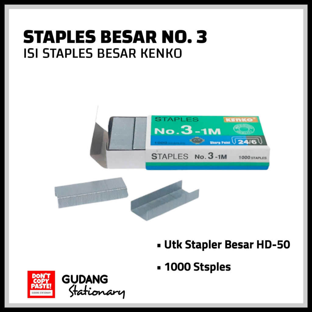 Jual Isi Staples Besar No.3 KENKO | Shopee Indonesia