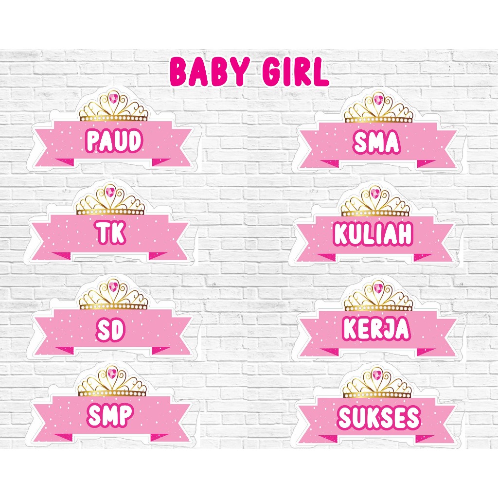 Jual TULISAN TANGGA TEDAK SITEN HIASAN DEKORASI 7 BULANAN TURUN TANAH ...