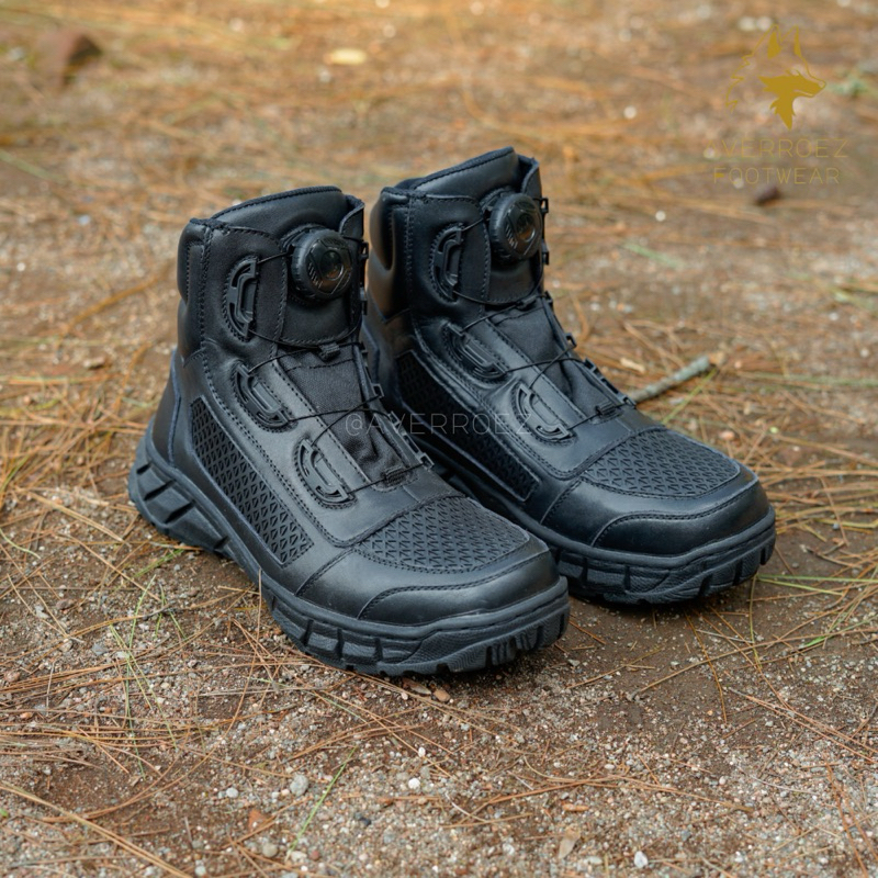 Jual SEPATU PDL TALI PUTAR PENDEK 6 INCH SAT LANTAS KULIT SAPI ASLI PDH ...