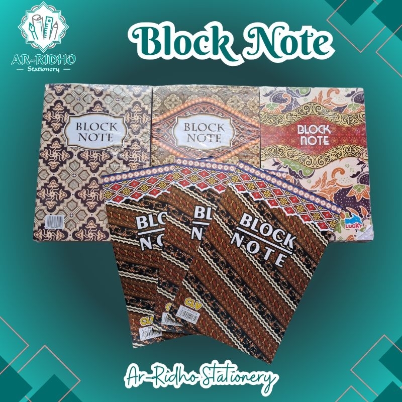 Jual Block Note/Blok Note/Notes Bergaris Batik Newstar No 15 | Shopee ...