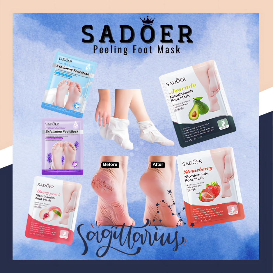Jual SADOER Foot Mask Masker Kaki Exfoliating Mask Lavender Pengelupas ...