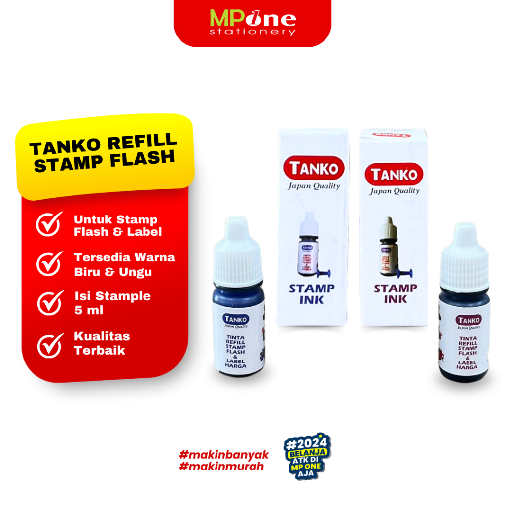 Jual Tanko Isi Stamp Flash & Label Harga Warna Ungu & Biru Isi 5ML ...