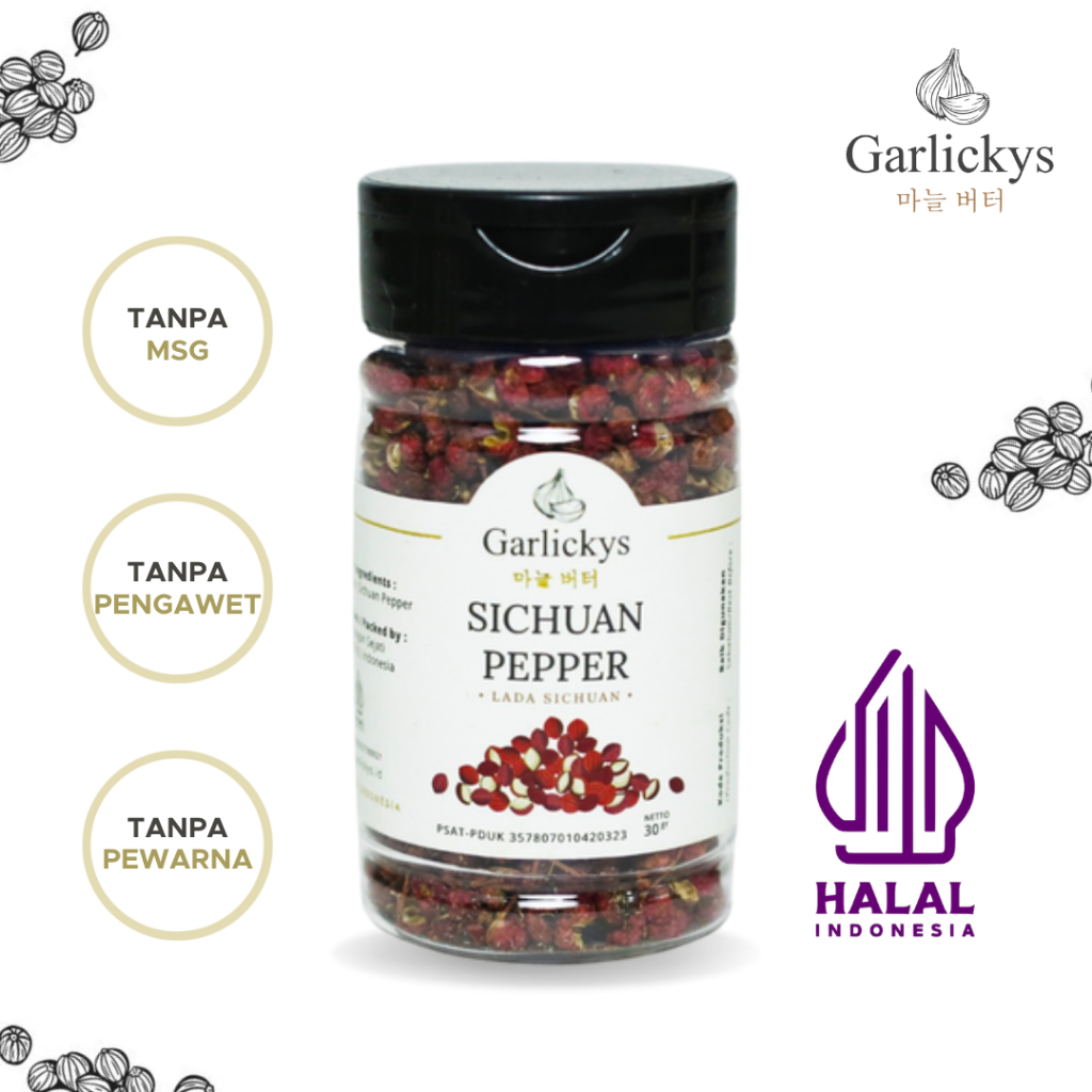Jual Garlickys Sichuan Szechuan Pepper Lada Biji Mala Kuah Hotpot ...