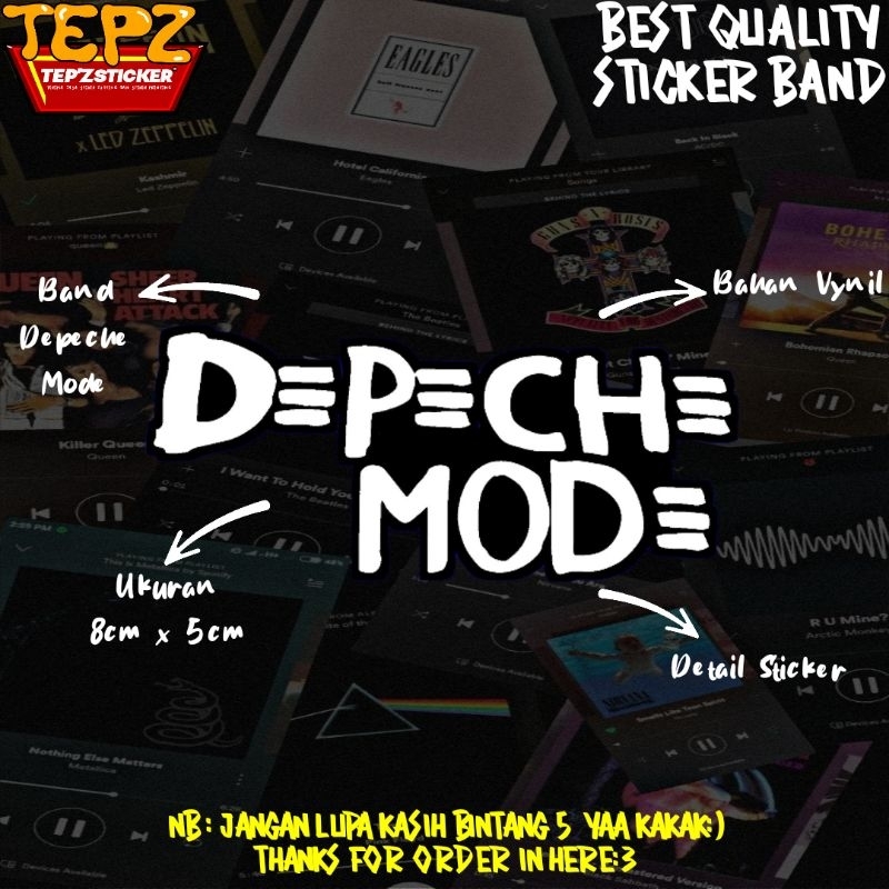 Jual STIKER STICKER (BAND DEPECHE MODE) STIKER BAND|STIKER METAL|STIKER ...