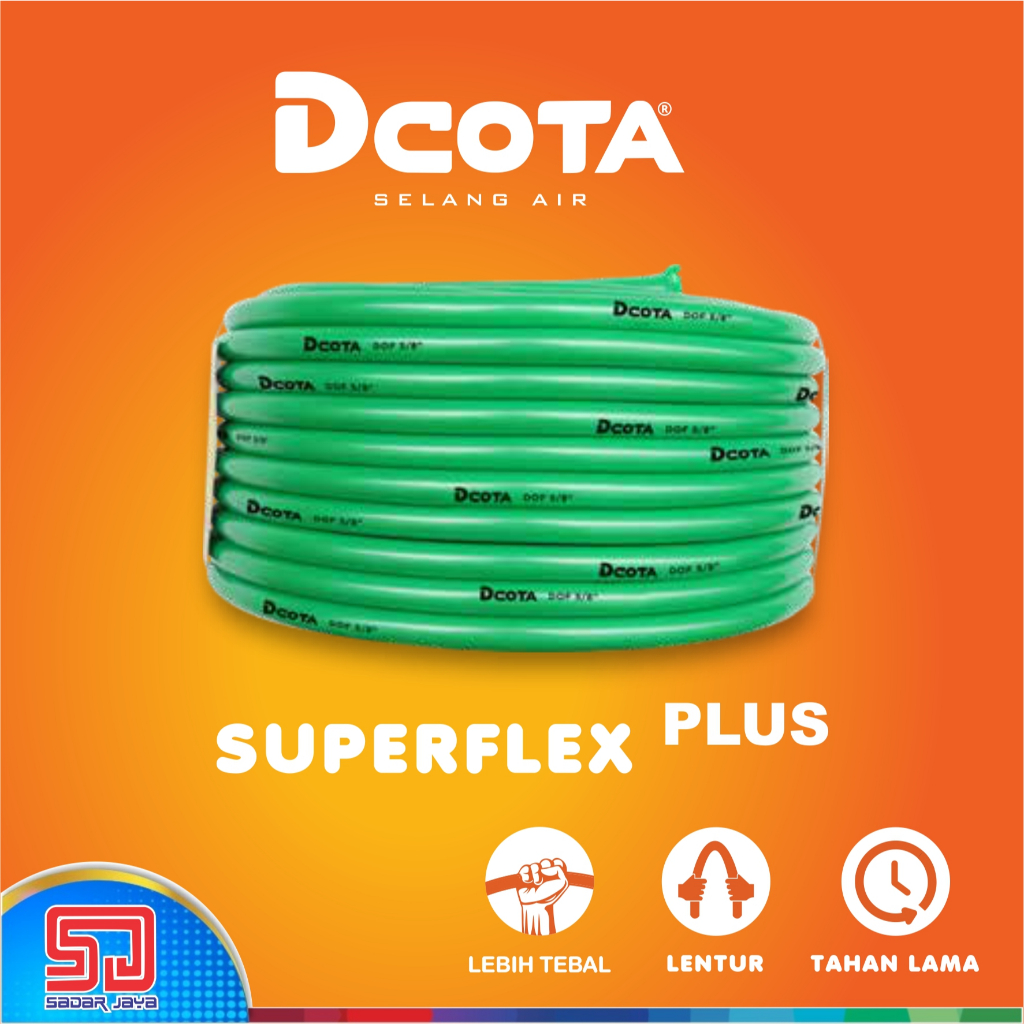 Jual DCOTA Superflex PLUS 1/2" Selang Air Setengah inch Slang Taman Tebal Flexible Lentur ...