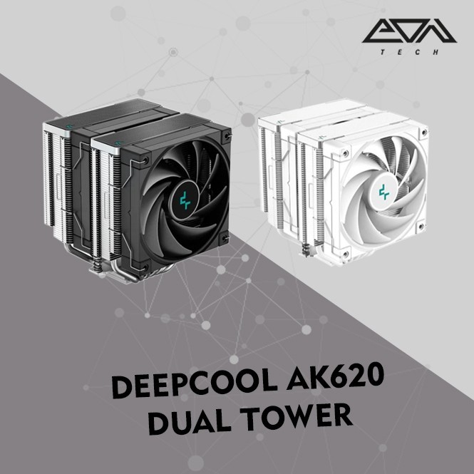 Jual Deepcool AK620 Dual FAN CPU Cooler -120mm Fan W/LGA1700 (Black ...