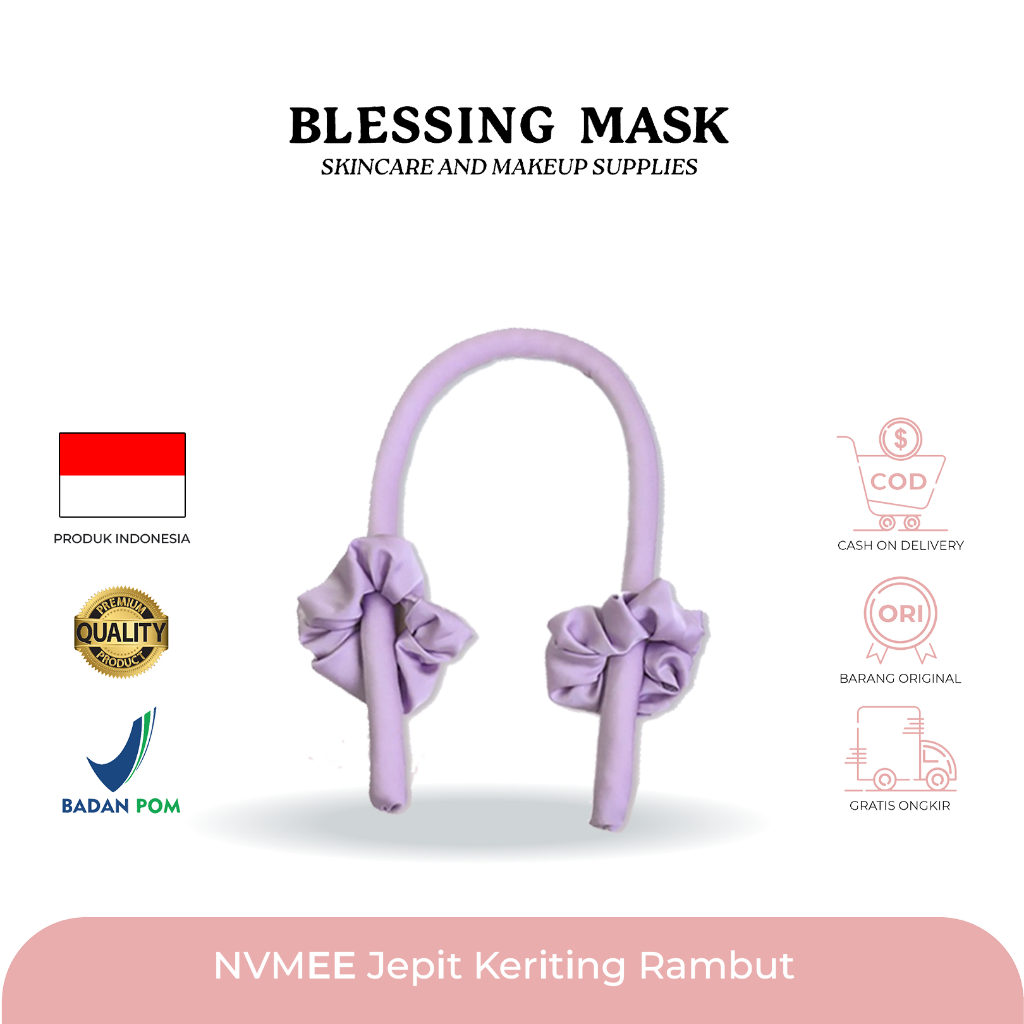 Jual NVMEE- Jepit Keriting Rambut | Heatless Curl | Keriting Gantung ...