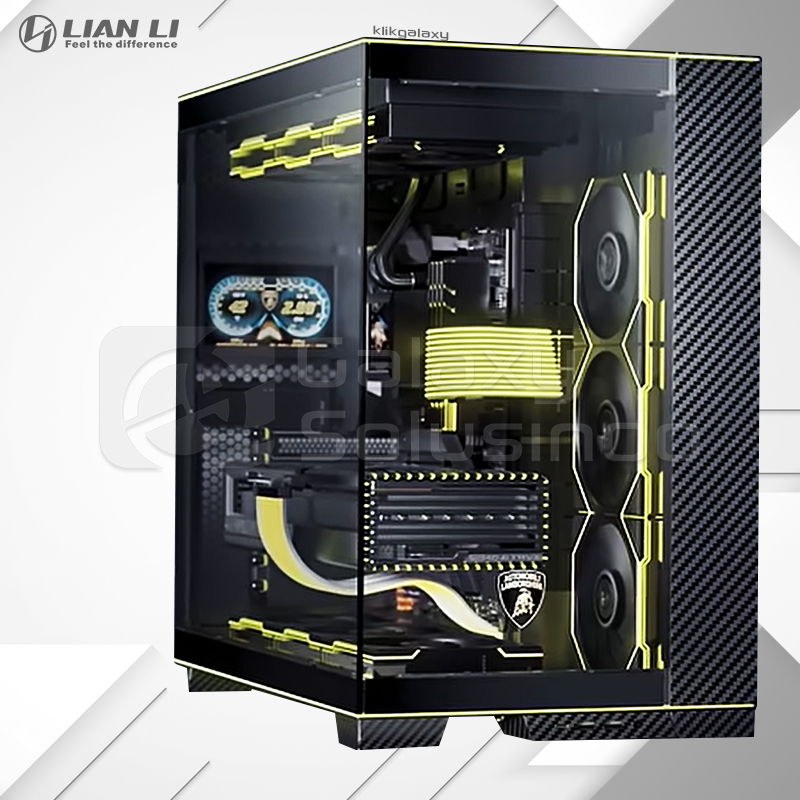 Jual LIAN LI O11D EVO RGB Automobili Lamborghini Edition Tempered Glass ...