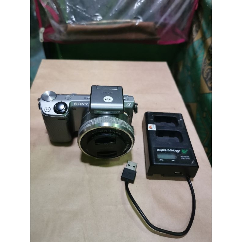 Jual sony nex5t plus lensa kit plus lensa fix lensa 25mm f1. 8 non dus ...