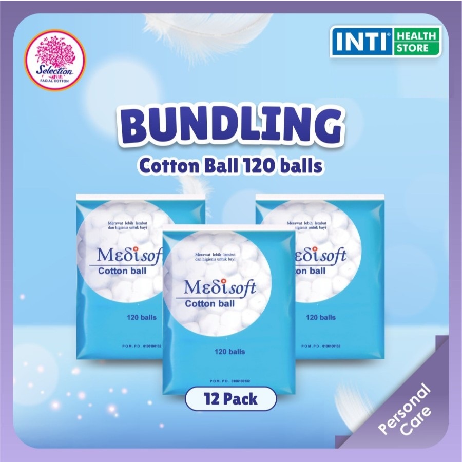 Jual BUNDLING | Medisoft | Cotton Ball | Kapas Bola Isi 120 Balls 1 ...