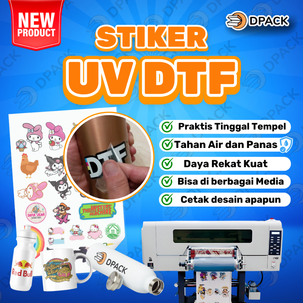 Jual CETAK STIKER UV DTF | STIKER UV TIMBUL | Shopee Indonesia