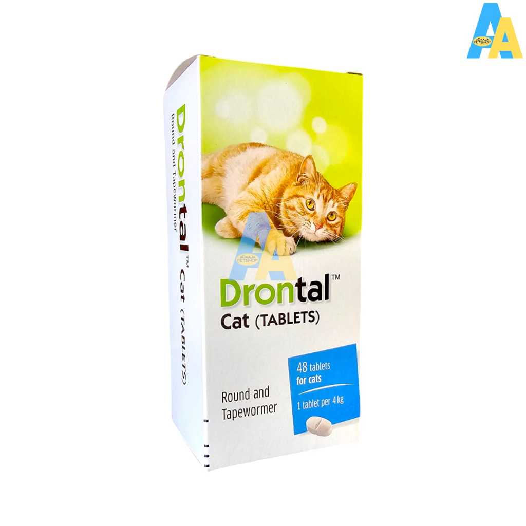 Jual DRONTAL CAT Obat Cacing Kucing 1 Tablet | Shopee Indonesia