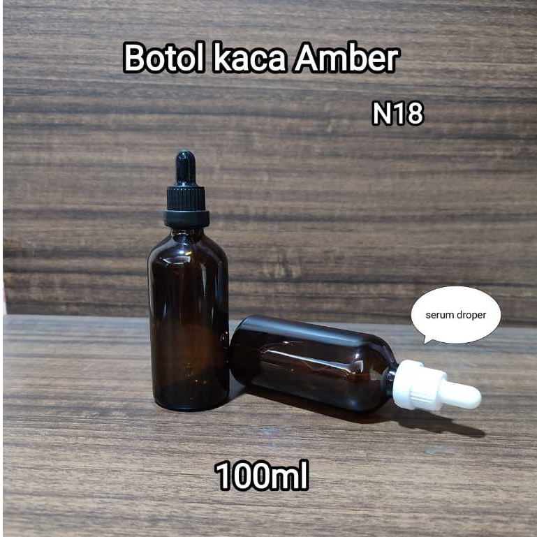 Jual Botol Serum Skincare Essence Dropper Pipet Kaca Moon Amber Glossy ...
