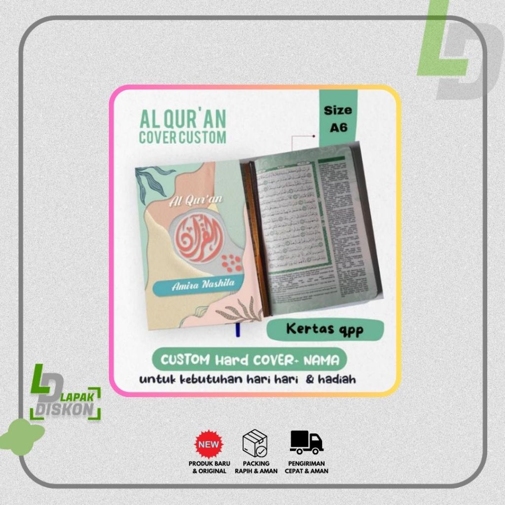 Jual Al-Qur'an Custom + Nama Hard Cover Banyak Varian Warna ...