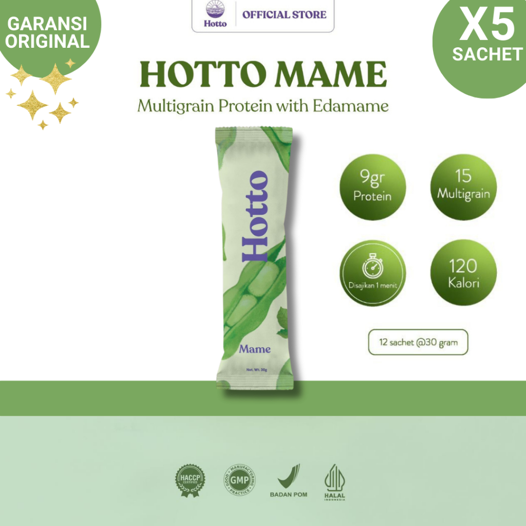 Jual Hotto Mame 5 Sachet Multigrain Tinggi Protein dengan Edamame ...