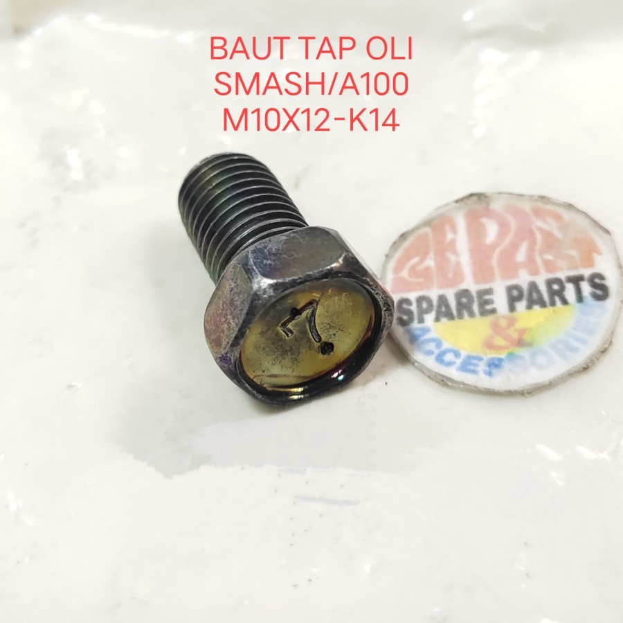 Jual Baut tap oli mesin Suzuki Smash A100 M10-K14 | Shopee Indonesia