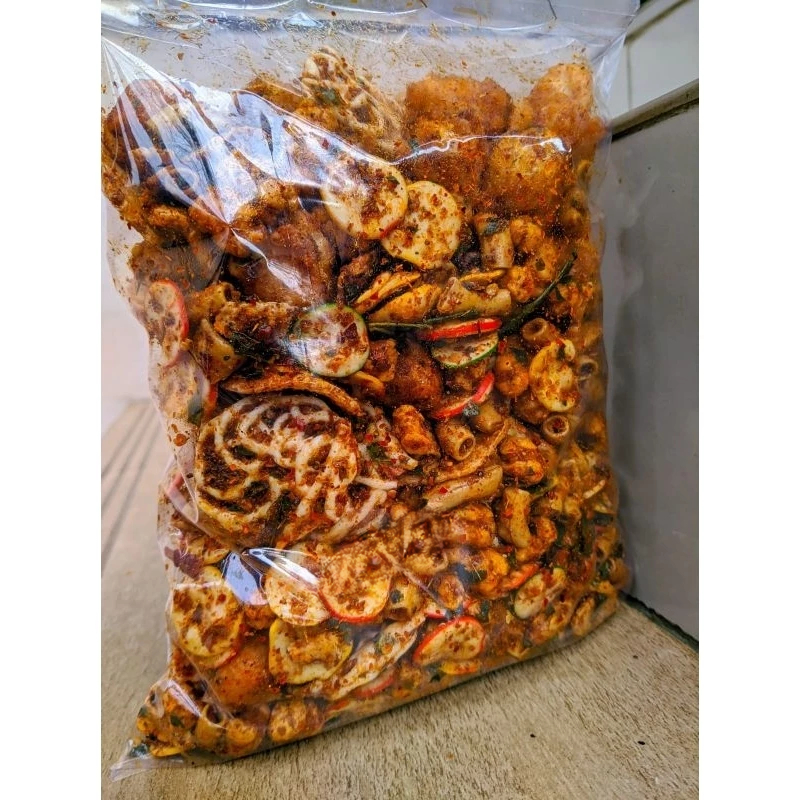 Jual seblak campur mix pedas isi 1kg viral tik tok | Shopee Indonesia