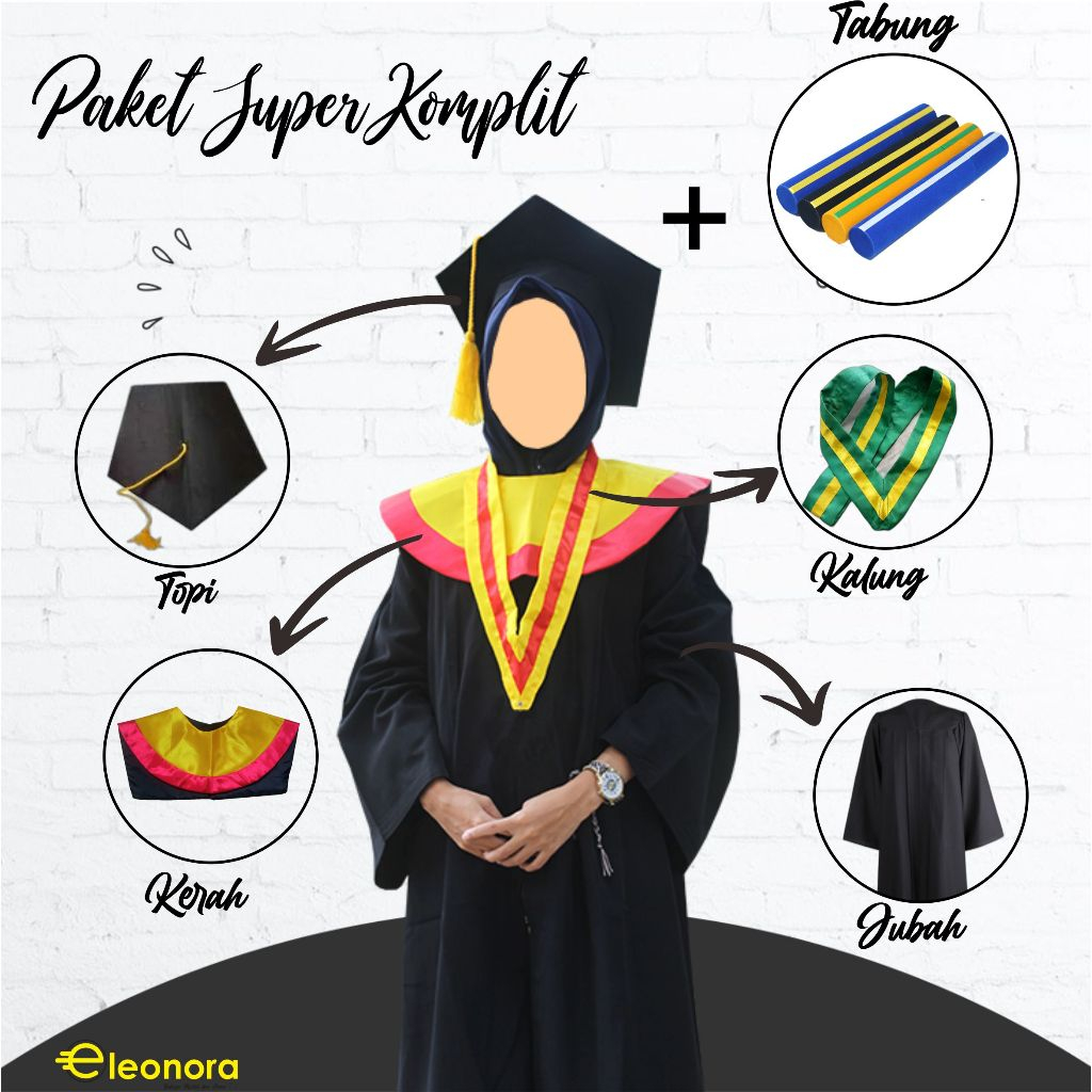Jual Grosir Paket Toga Wisuda / Atribut Wisuda / Toga Wisuda | Shopee ...