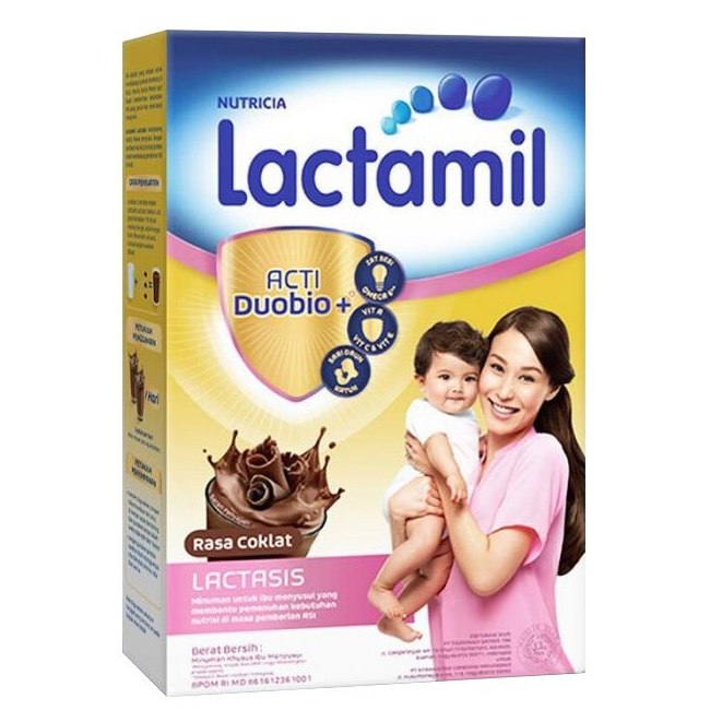 Jual Lactamil Lactasis Coklat 400Gr Box Susu Ibu Menyusui 200 400 Gr ...