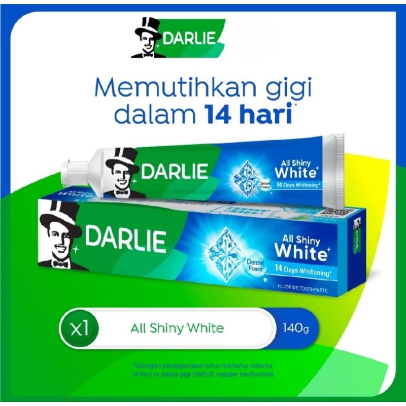 Jual Darlie Odol Toothpaste All Shiny White Whitening Power Pasta Gigi ...