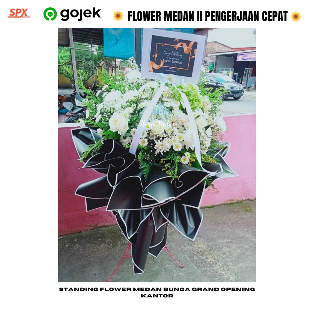 Jual standing flower medan bunga grand opening kantor florist medan ...