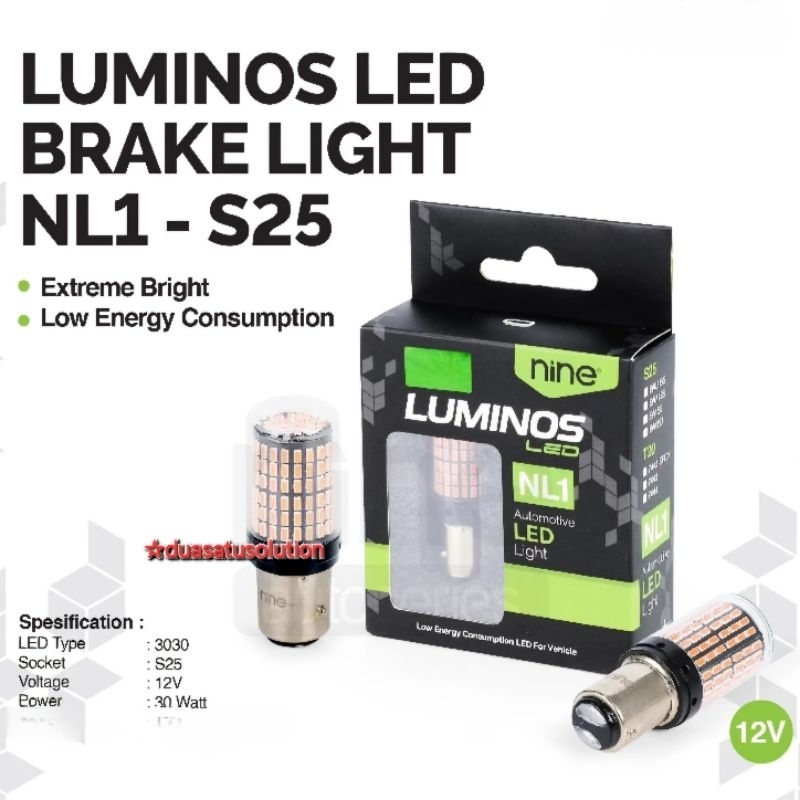 Jual LAMPU LED REM MOTOR MOBIL144 MATA SOCKET 1157 BAY15D S25 NINE LUMINOS NL1 | Shopee Indonesia