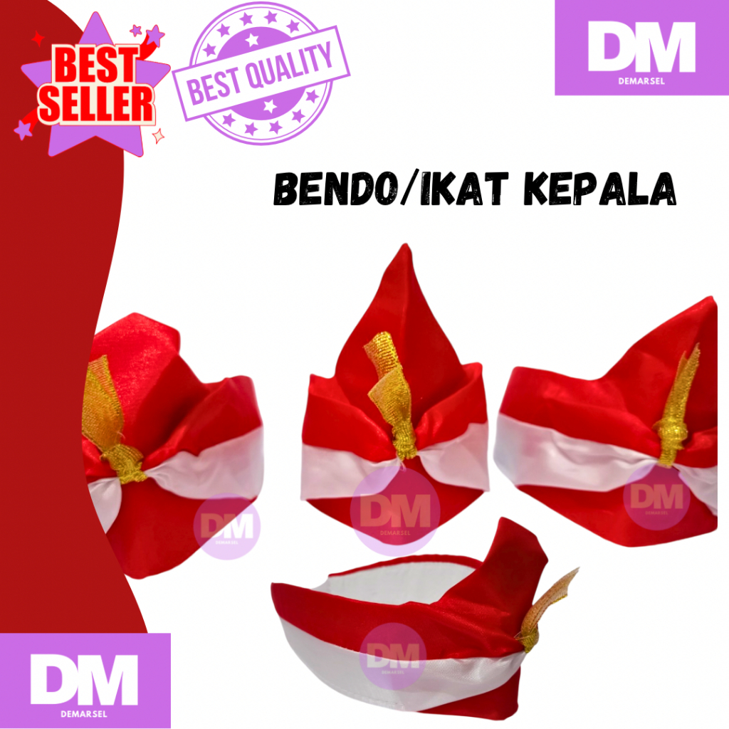 Jual Ikat kepala merah putih bendo merah putih | Shopee Indonesia