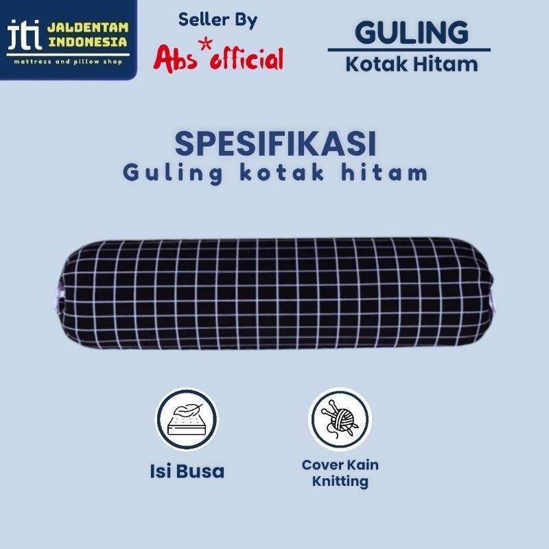 Jual Jaldentam Guling Motif Kotak Hitam | Shopee Indonesia