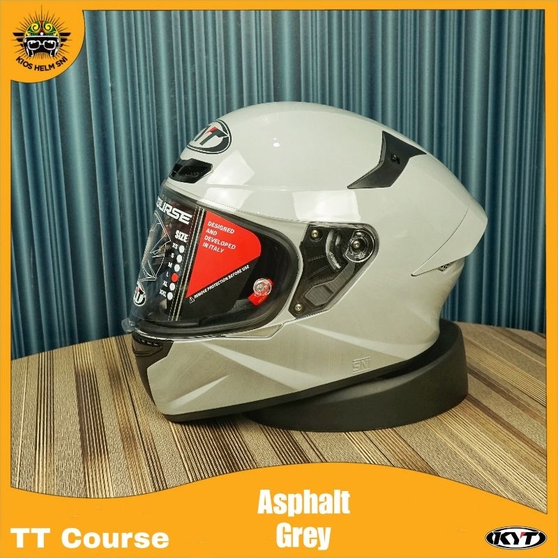 Jual Helm KYT TT Course Warna Asphalt Grey | KYT TTC | Shopee Indonesia