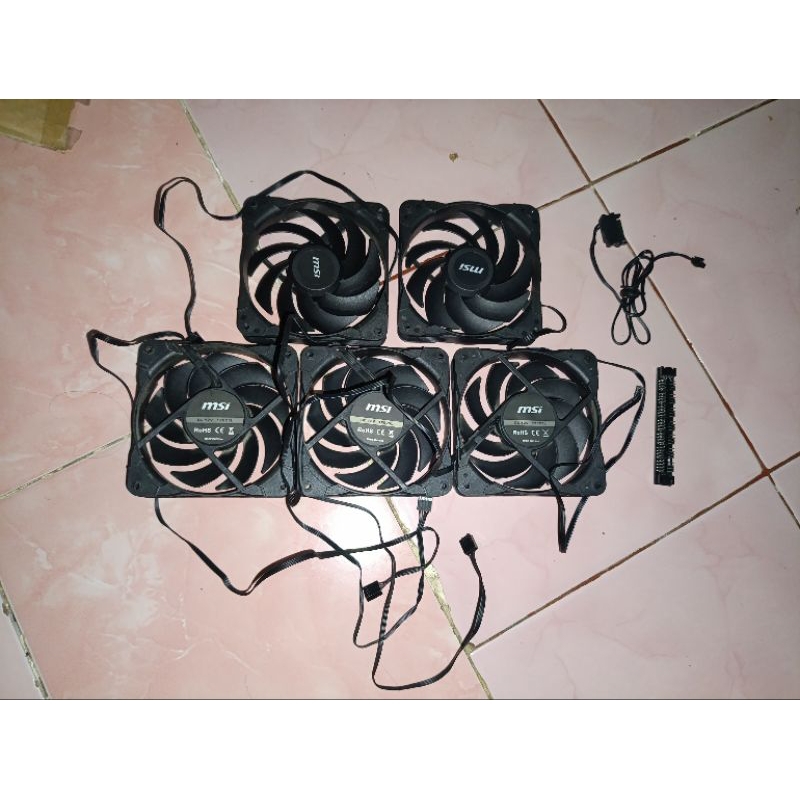 Jual Fan Casing Non RGB 4 Pin 5 Pcs + Fan Hub Normal Mulus | Shopee ...