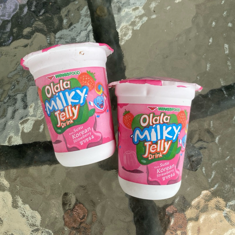 Jual Minuman Olala Milky Jelly Drink Rasa Korean Stroberry 5 pcs ...