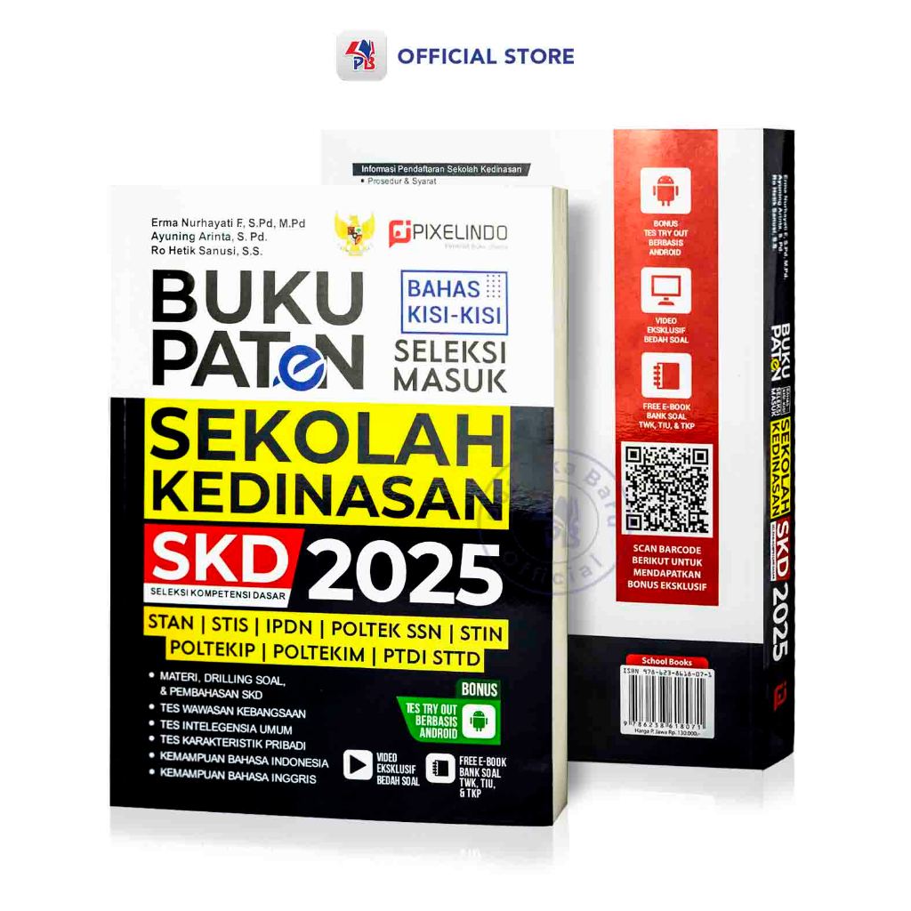 Jual Buku Sekolah Kedinasan 2025 / Buku Paten Sekolah Kedinasan SKD 2025 : STAN, STIS, IPDN ...