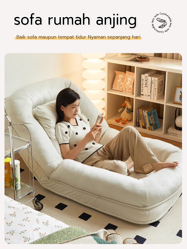 Jual Sofa Lipat Kursi Lipat Tatami Lazy Sofa Bed Portable Kursi Santai ...
