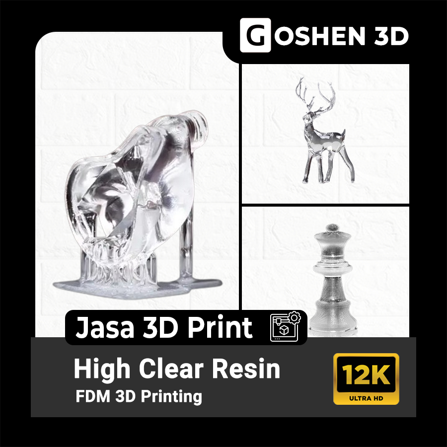Jual Jasa Cetak 3D Print - Material High Clear Transparant Resin SLA ...