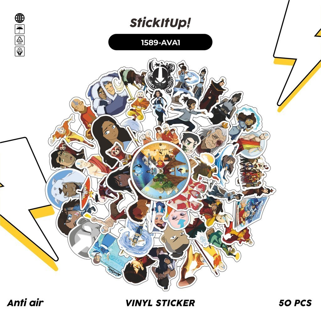 Jual COD 100 Pcs Stiker Pack NICKELODEON SERIES AVATAR BENDER CHARACTER ...