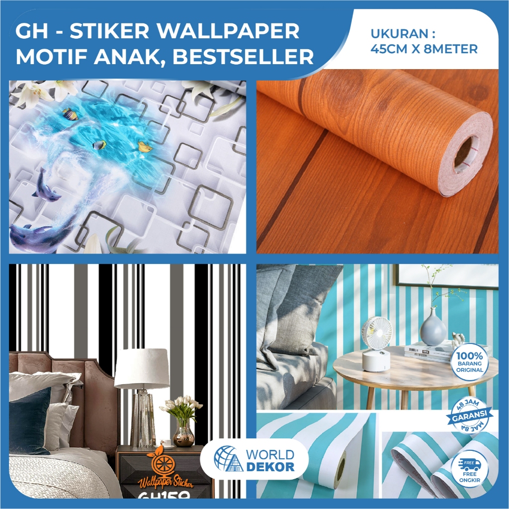 Jual Stiker dinding Wallpaper Aestetic Wallpaper kamar tidur ...
