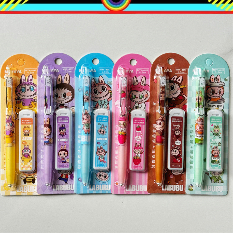 Jual PENSIL MEKANIK LABUBU + REFILL ISI LABUBU | LABUBU PENCIL REFILL ...