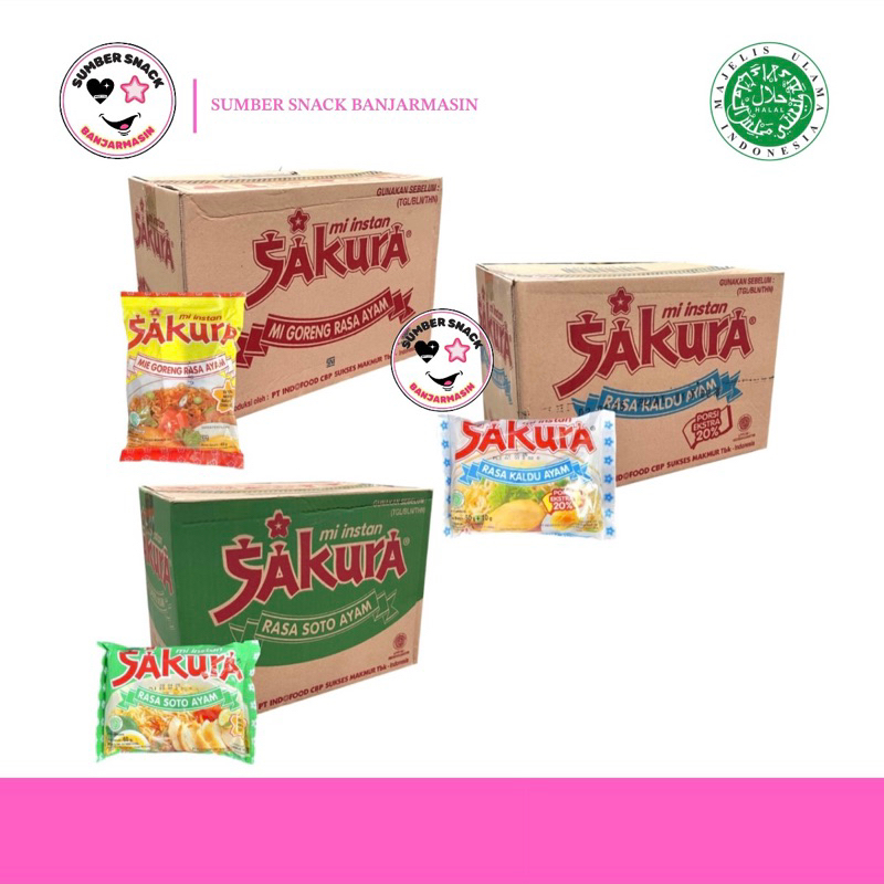 Jual Mi Instant Sakura Karton (Isi 40/Karton) (4 Varian Rasa) | Shopee ...