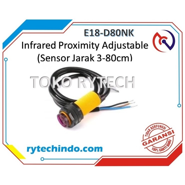 Jual E18-D80NK Adjustable Infrared Proximity Distance Sensor | Shopee ...
